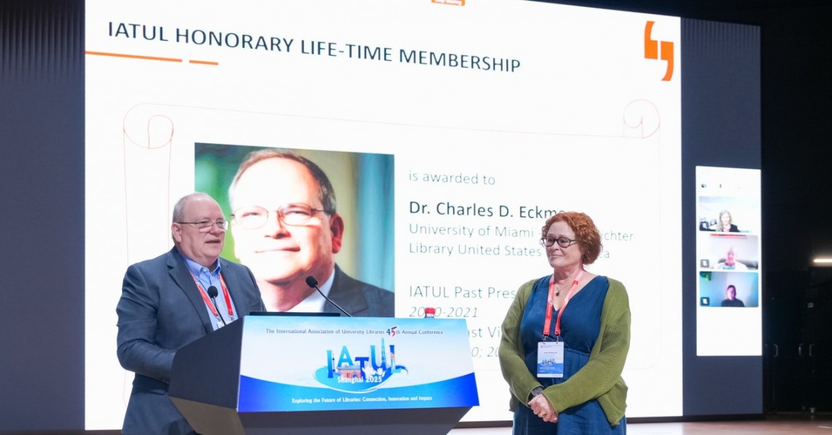 Honorary lifetime membership awarded to Dr. Charles D. Eckman - Latest ...